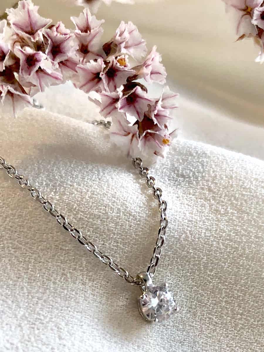 Collier argent et cristal - La Pépite Pujol - Bijoux de qualité